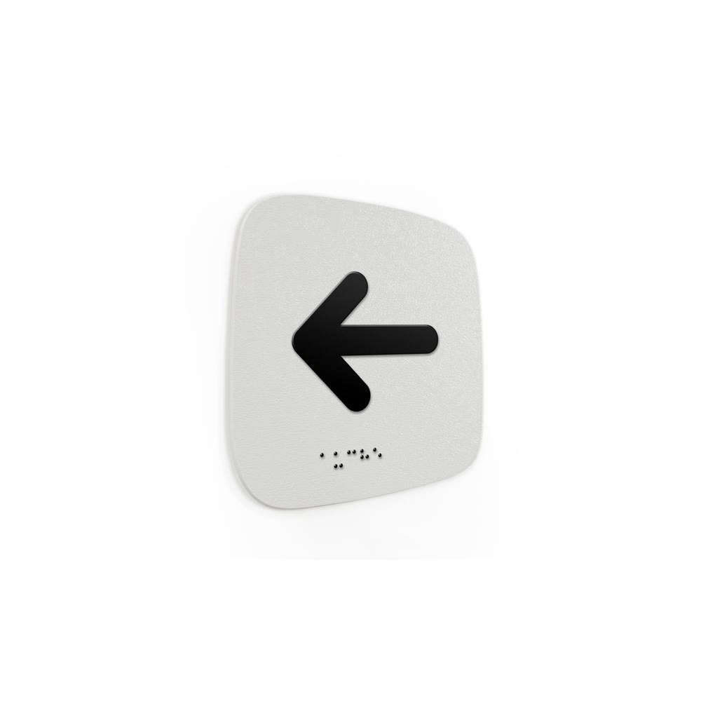 Plaque signalisation Touchy Square Flèche gauche- Direct Signalétique