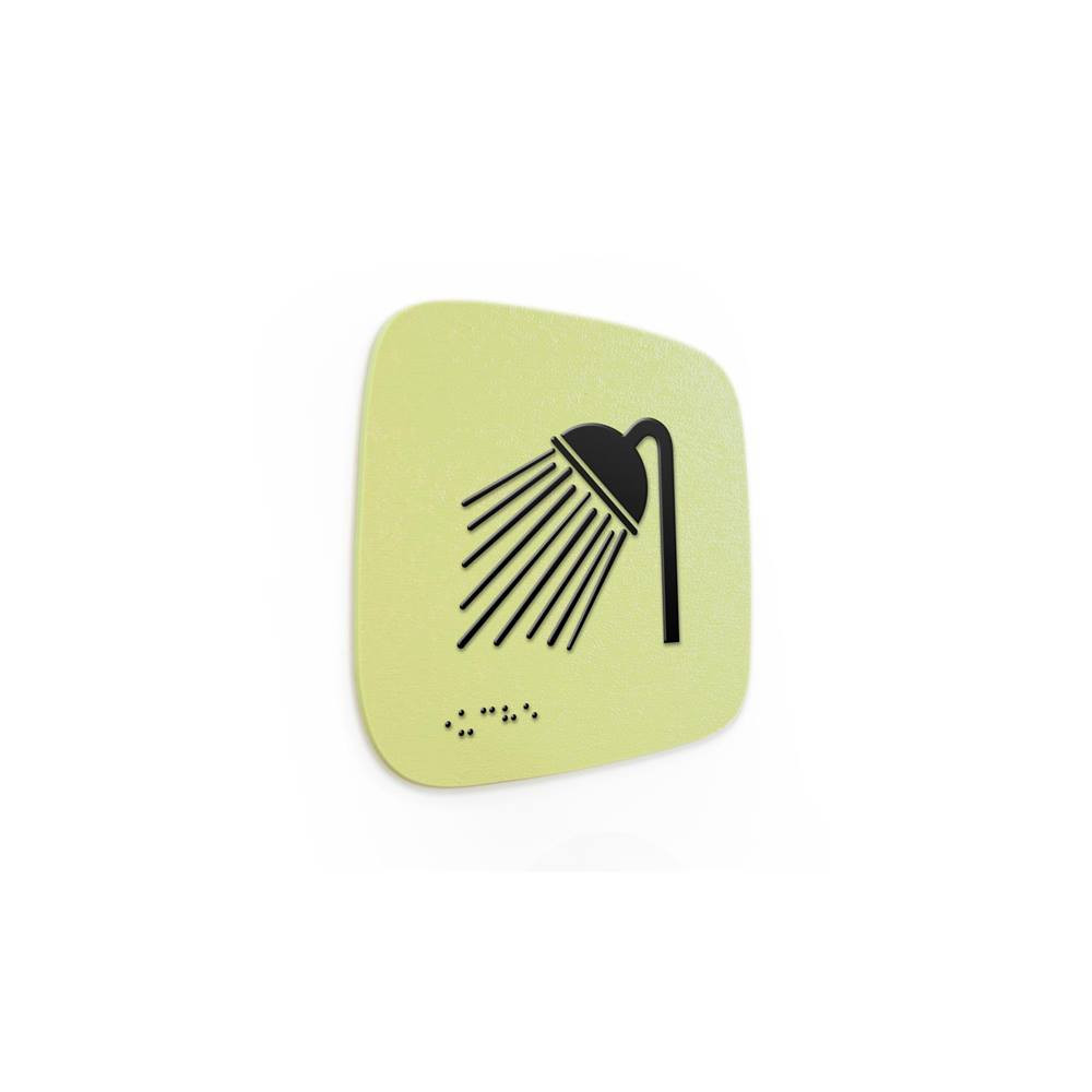 Plaque signalisation Touchy® Square Douche- Direct Signalétique